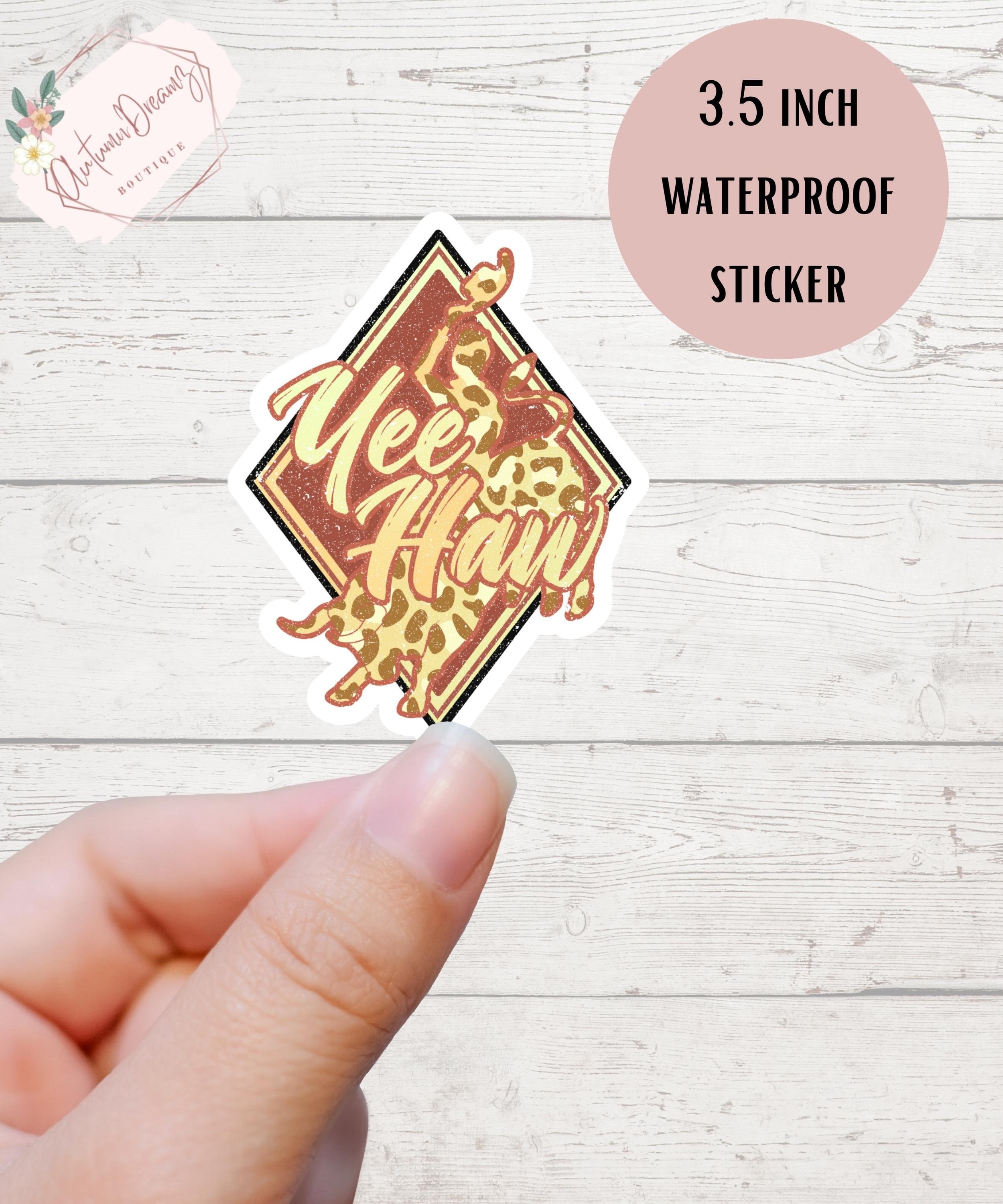 Yee Haw Bull Riding Sticker Waterproof Stickers Die Cut - Etsy