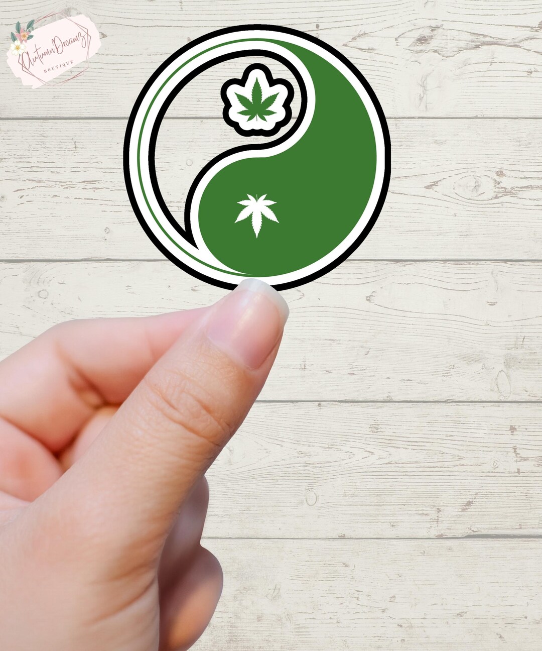 Weed Sticker, Weed, Stoner Stickers, Ying Yang Sticker, Weed Stickers ...
