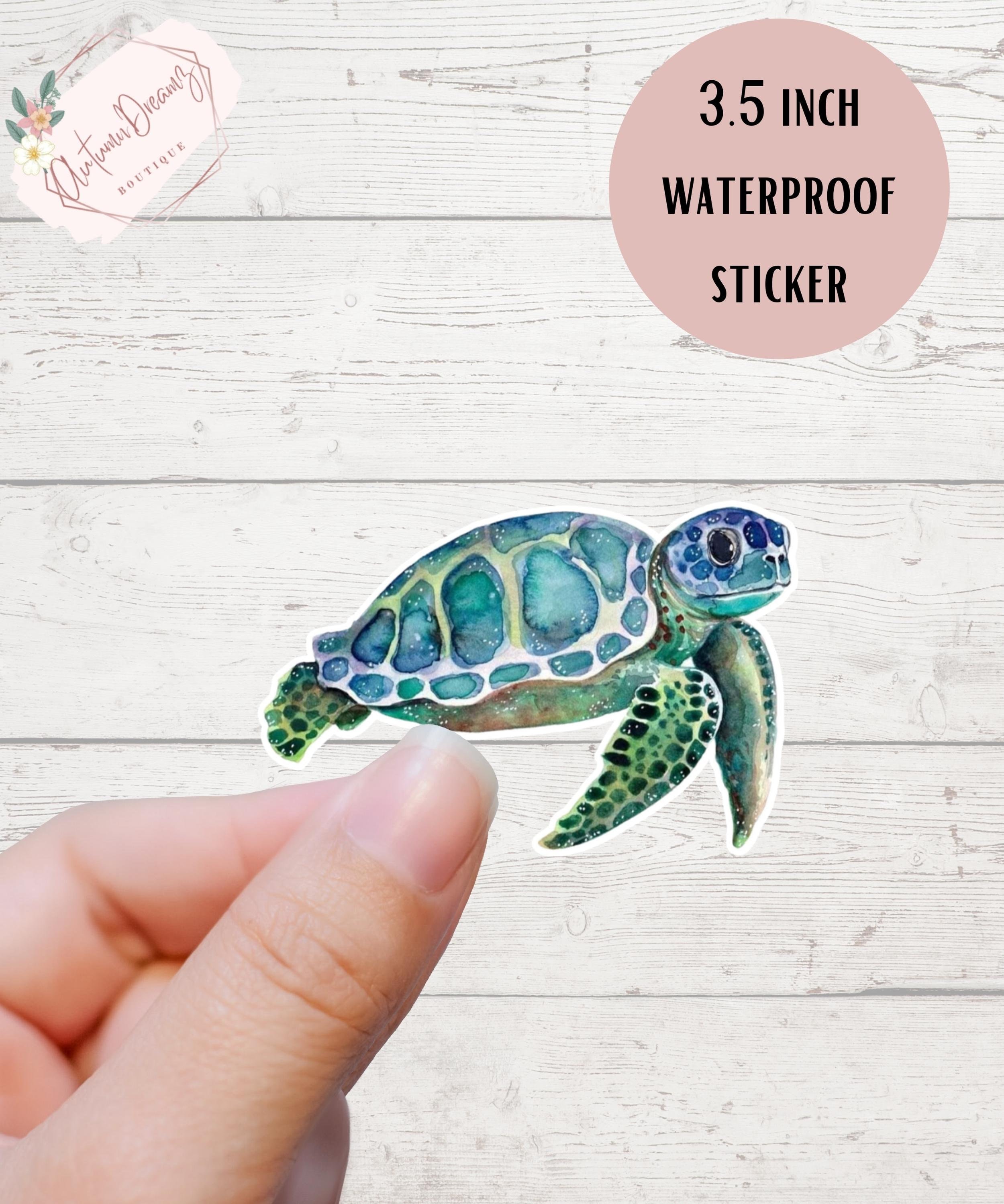 Sea Turtle Sticker, Colorful Sea Turtles, Turtle, Turtles, Mirror ...