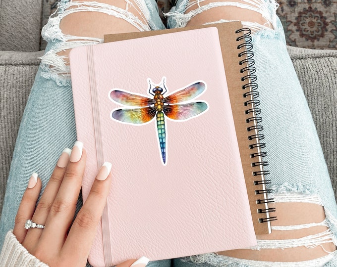 Art Nouveau Dragonfly Vinyl Sticker Beautiful Insect Decal for Laptops, Water Bottles, Journals ...