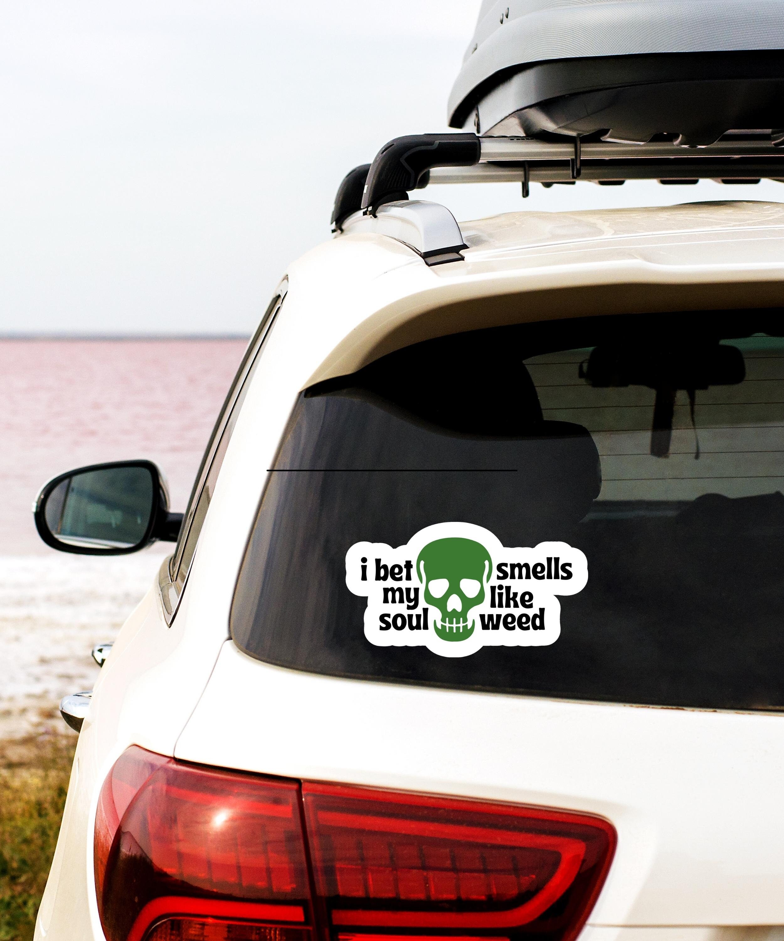 Weed Sticker, Weed, Stoner Stickers, Skull Weed Sticker, Weed Stickers ...