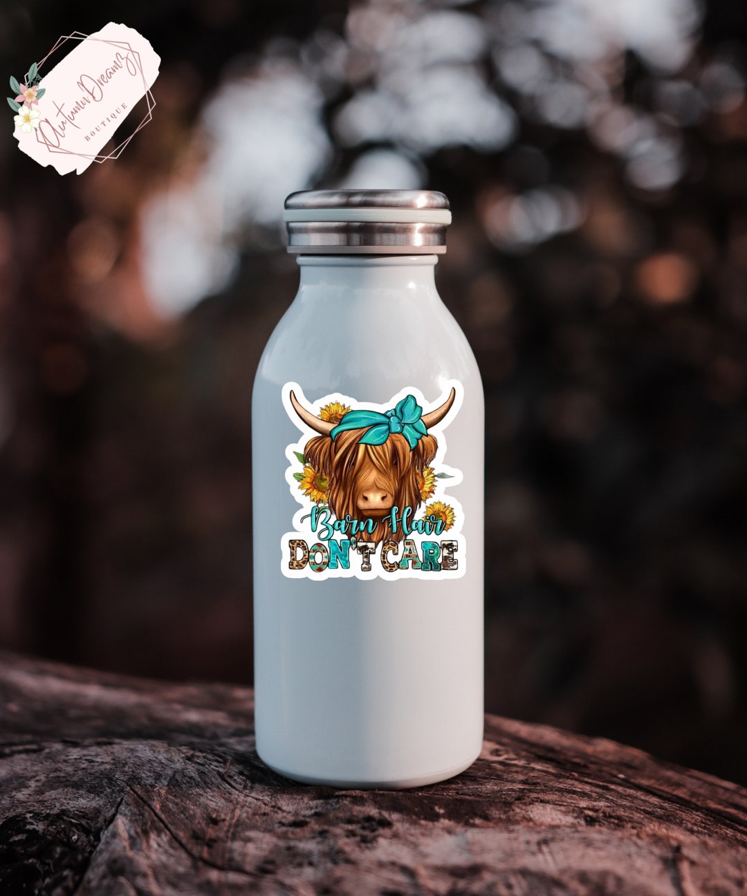 Highland Cow Sticker, Cute Cow Decal, Funny Quote, Farming, Mirror ...