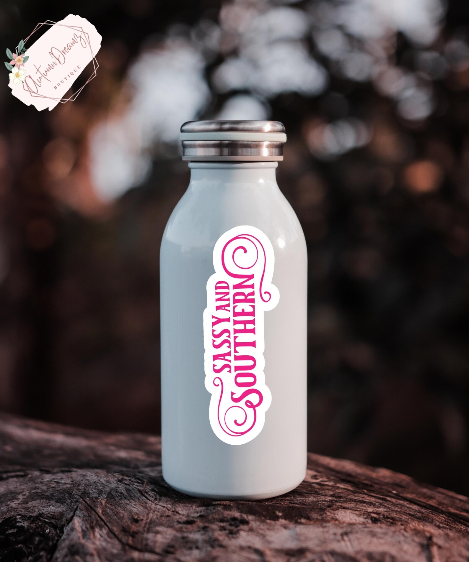 Sassy and Southern, Pink Sticker, Sassy Sticker, Funny Bumper Sticker ...