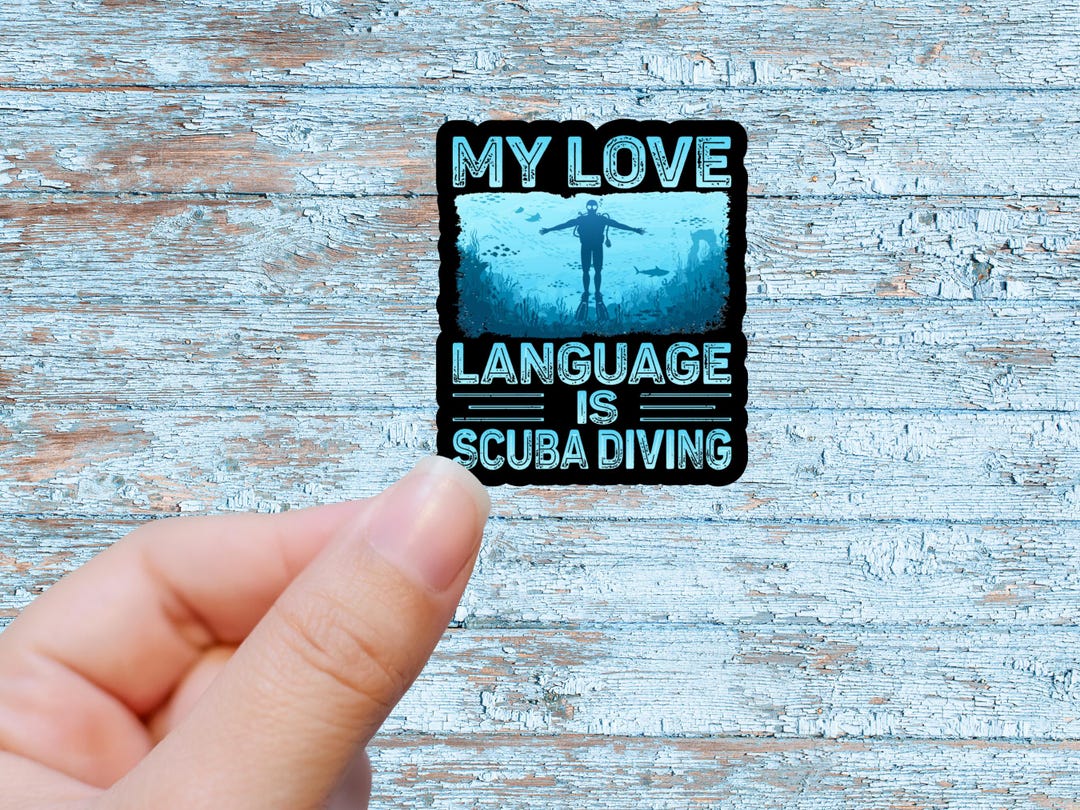Waterproof Scuba Diving Stickers: Dive Flag, Ocean Adventure Decals - Etsy