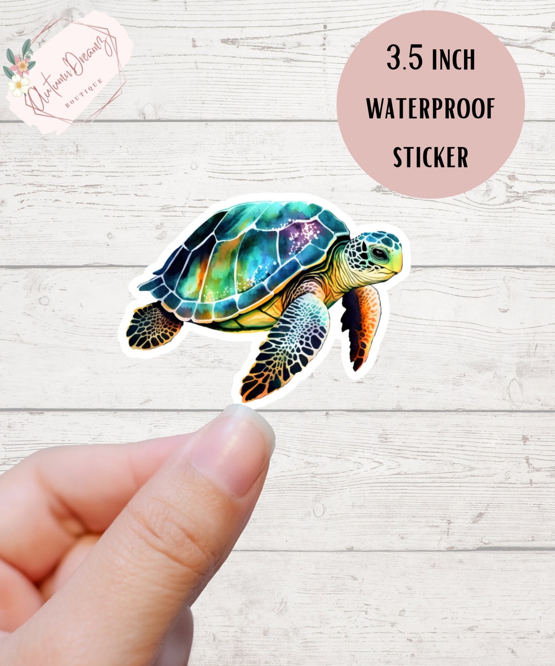 Sea Turtle Sticker, Colorful Sea Turtles, Turtle, Turtles, Mirror ...