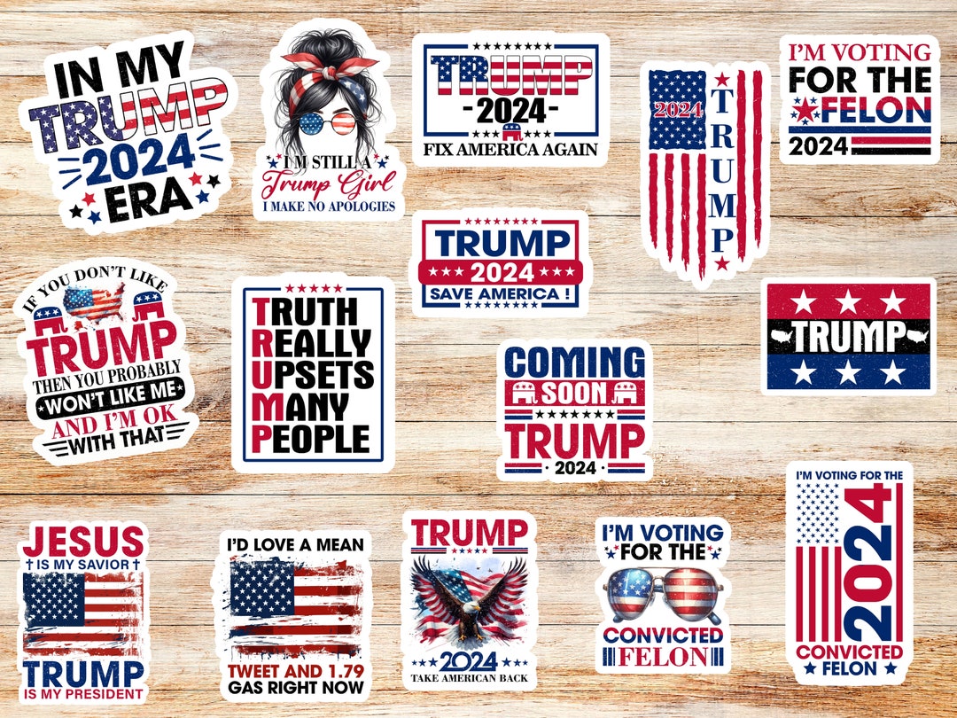 Trump, Political Stickers Pack, Mystery Pack of Stickers, Mirror ...