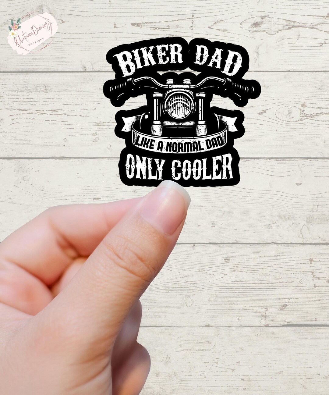 Biker Dad, Sticker, Decal, Cool Dad, Biker Sticker, Dad Sticker, Gift ...