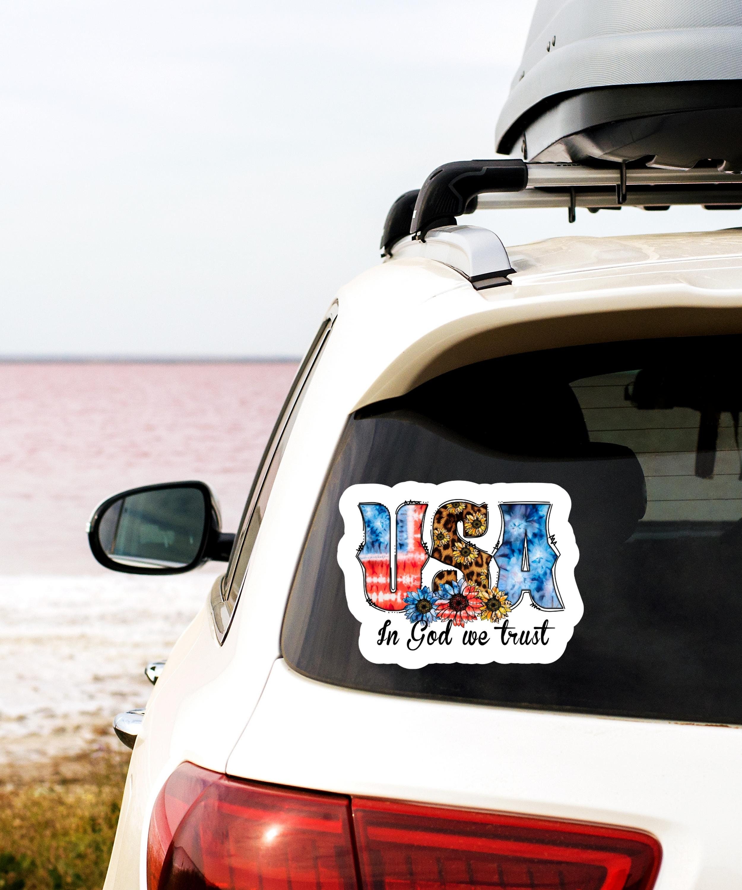 God Bless America, Sticker, Decal, Waterproof Sticker, USA, USA Sticker ...