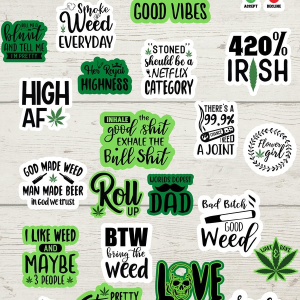 Weed Stickers - Etsy