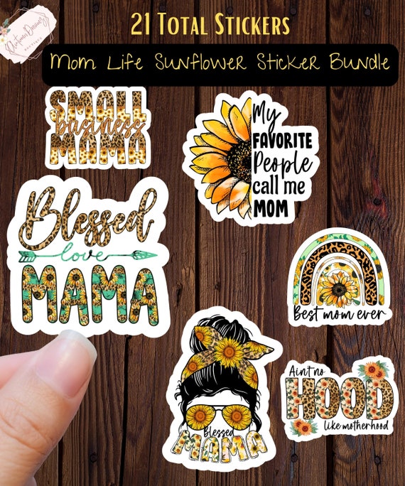 Mama Sticker Mom Life Sticker Bundle Mama Animal Print | Etsy