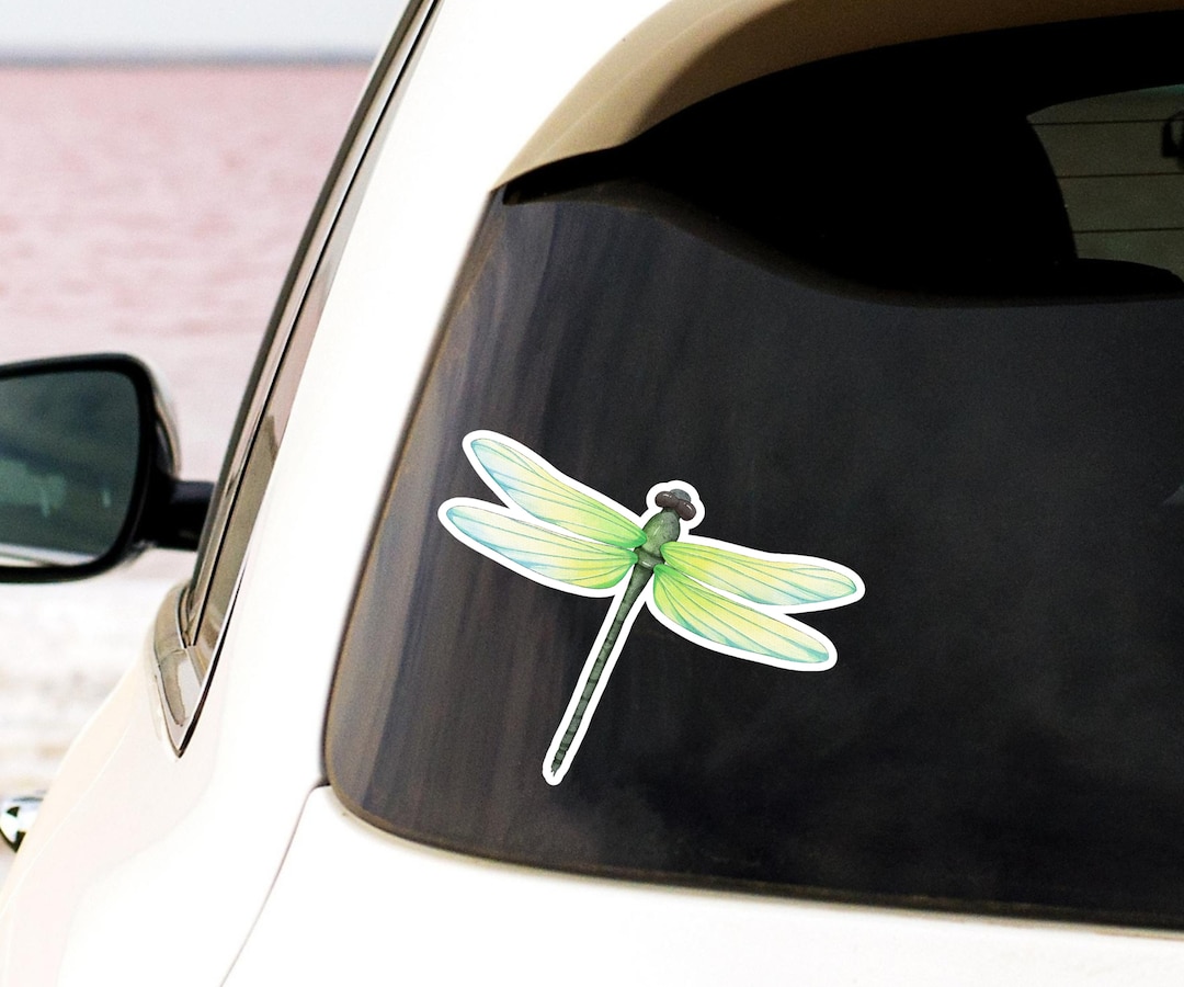 Dragonfly Vinyl Decal Nature-inspired Sticker Insect-themed Decal ...