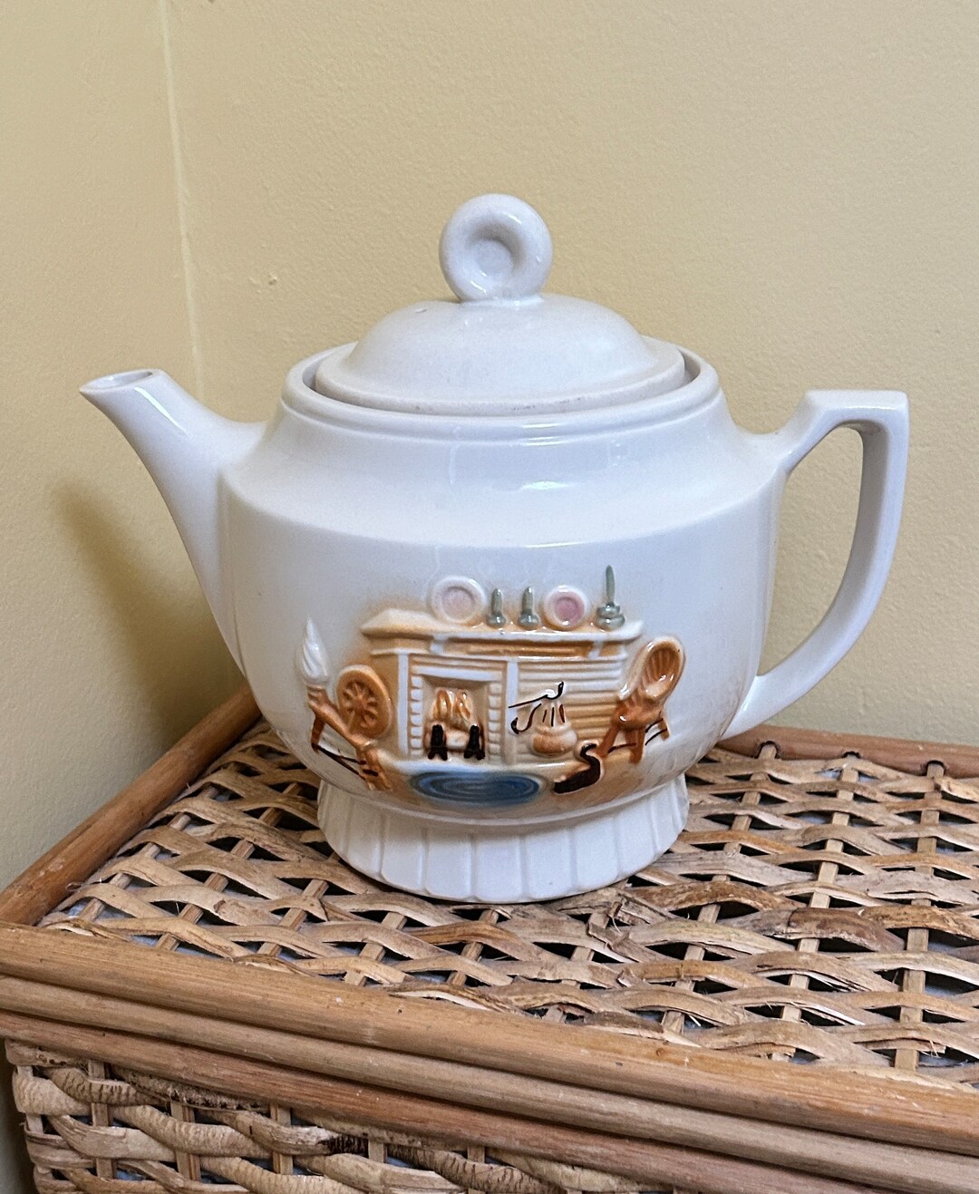 Vintage Porcelier Teapot - Etsy