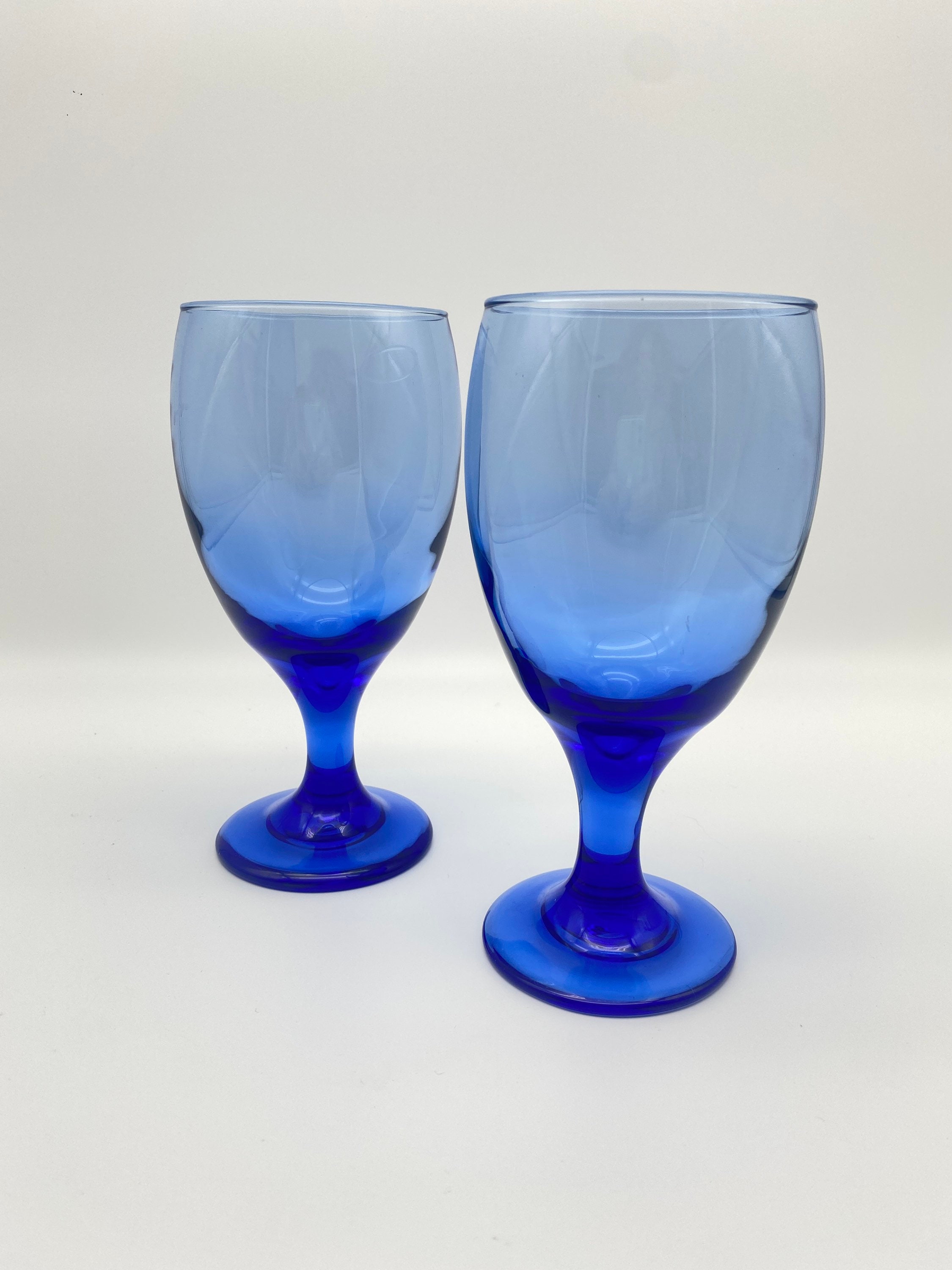 Pair of Libbey Premiere Blue Iced Teas - Etsy