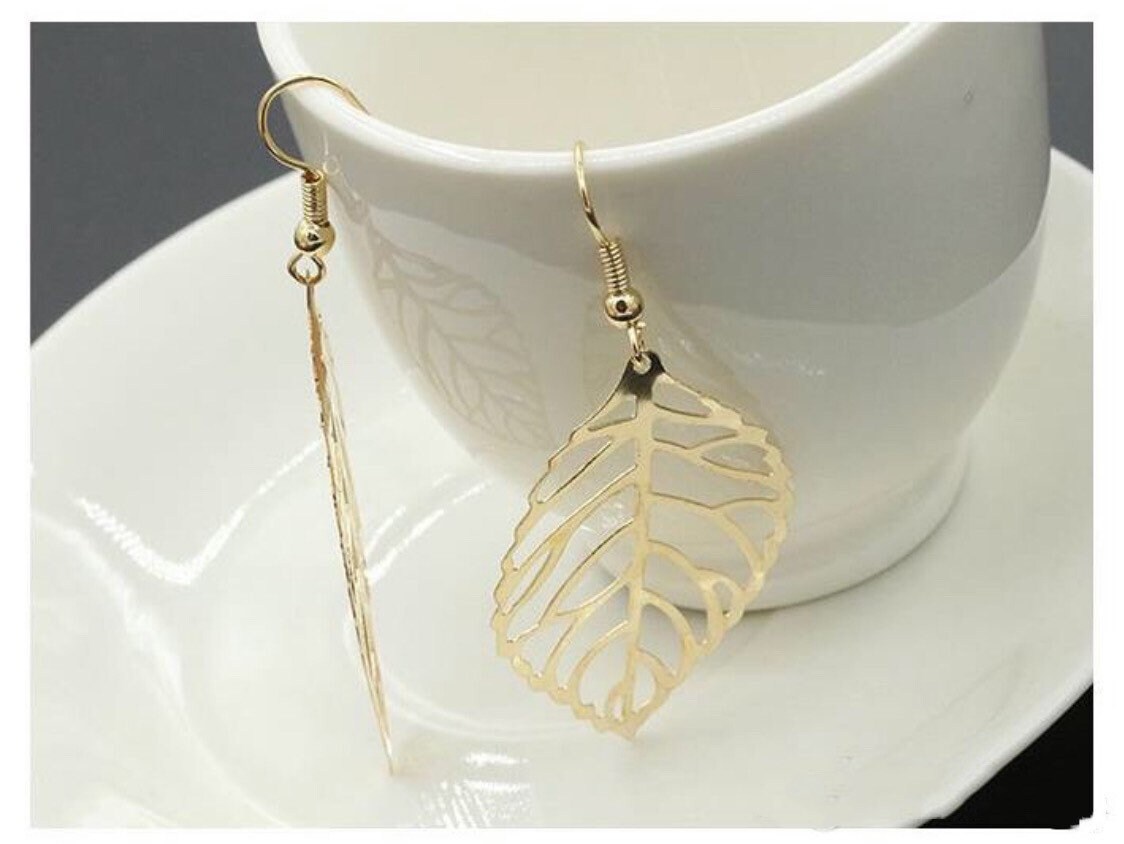 Leaf Earrings for Women and Girls Hollowed-out Dangle Earrings | Etsy