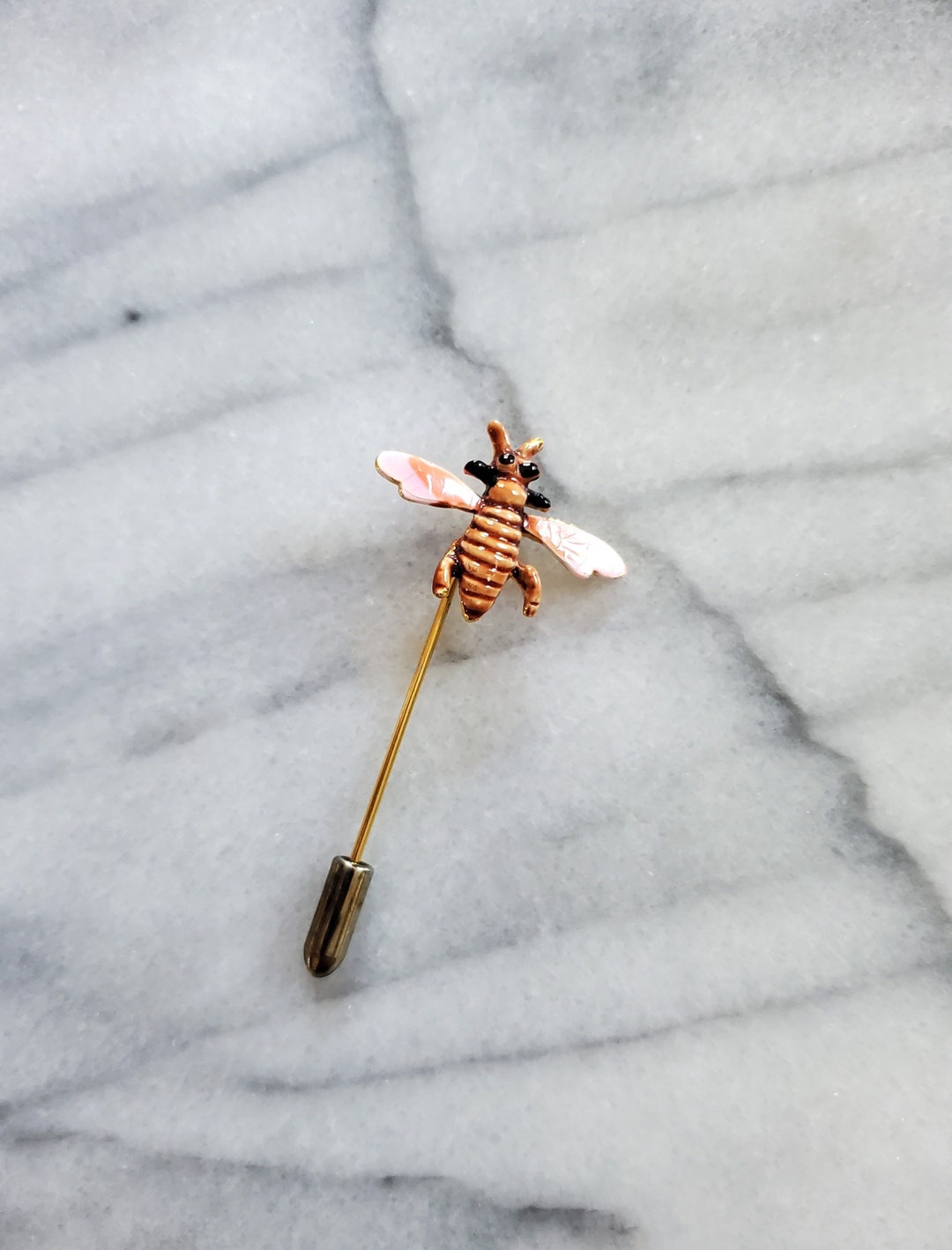 Vintage Bug Pin, Insect Pin, Coat Pin, Gold Pin Accessory - Etsy