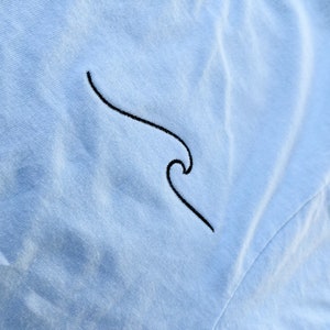 Wave Comfort Colors Tee, Ocean Shirt, Surf Tee, Minimalist T-shirt ...