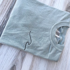Wave Comfort Colors Tee, Ocean Shirt, Surf Tee, Minimalist T-shirt ...
