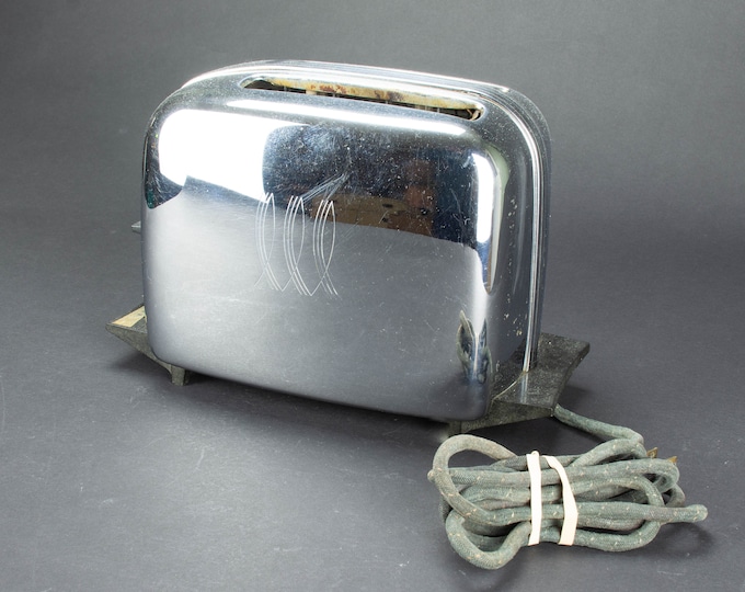 Art Deco Vintage Toastmaster Model 1B24 1950's Toaster Automatic Pop up ...
