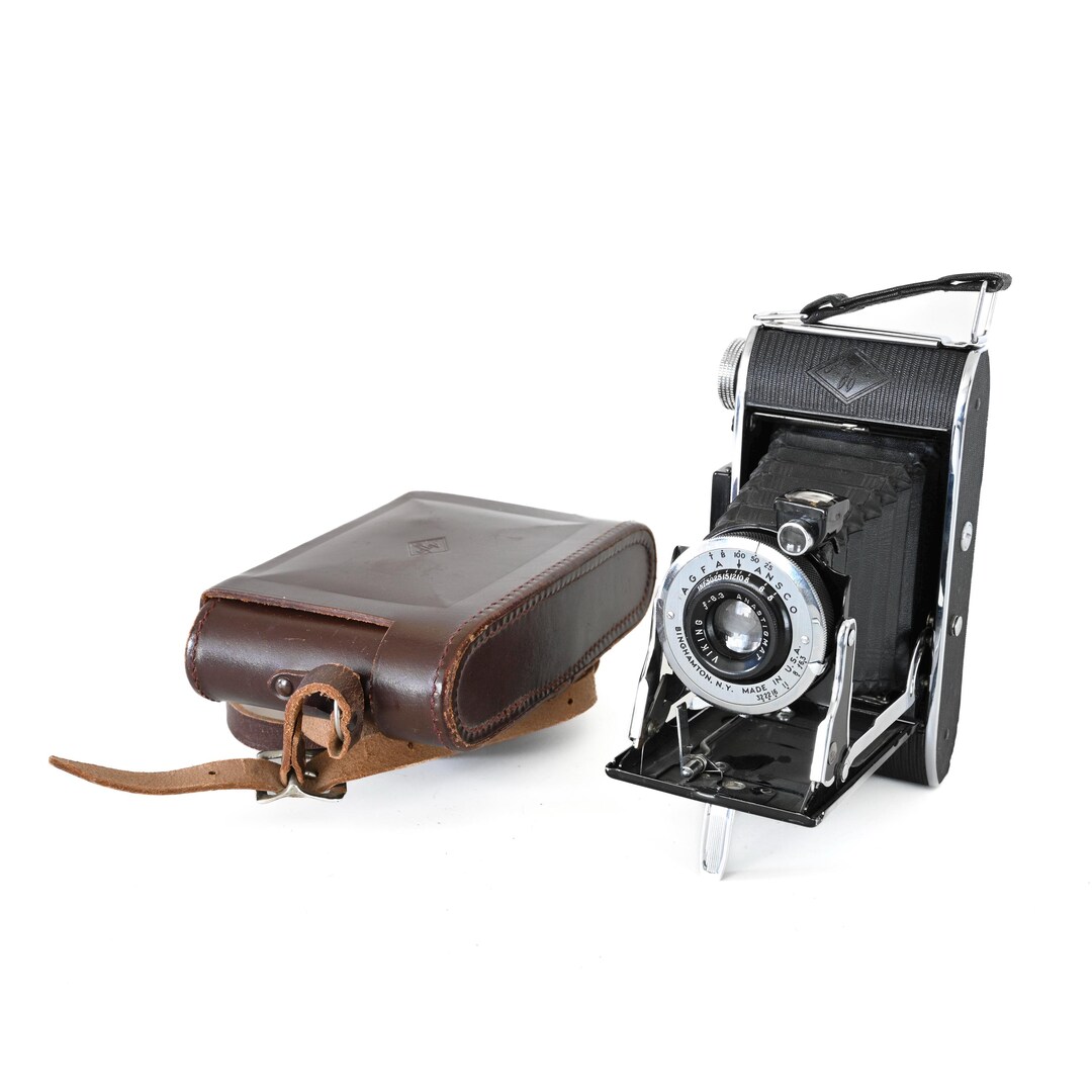 Beautiful Art Deco Agfa Ansco Viking Anastigmat Folding Camera - Near ...
