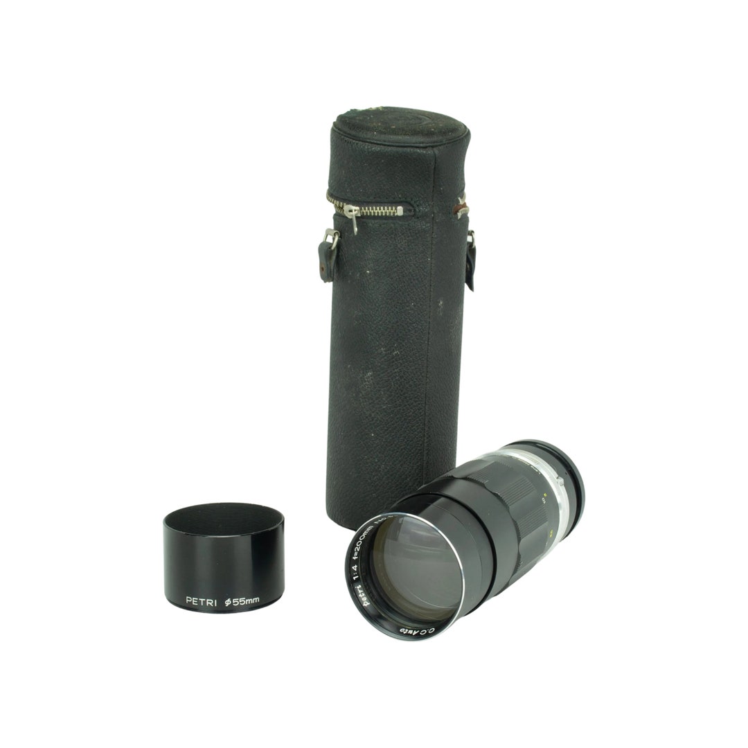 Vintage Petri 200mm F4 Camera Lens - Petri Penta Breech Lock Mount- in ...