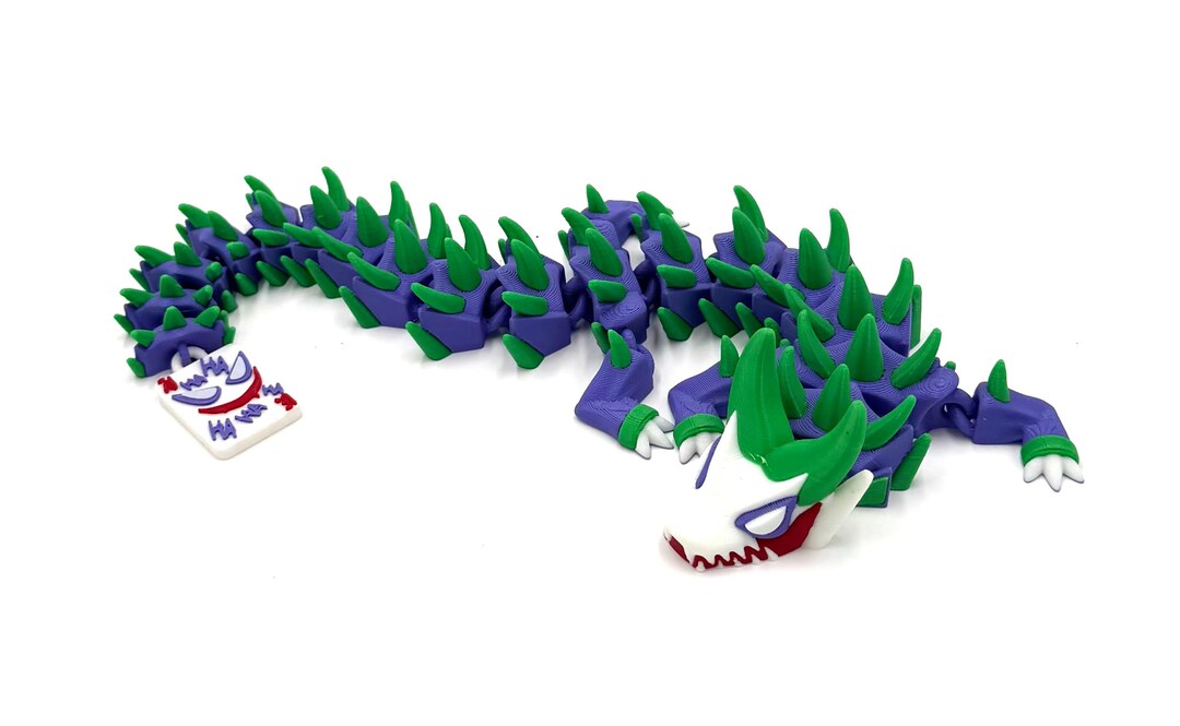 3D Printed Articulating Jester Dragon - Etsy