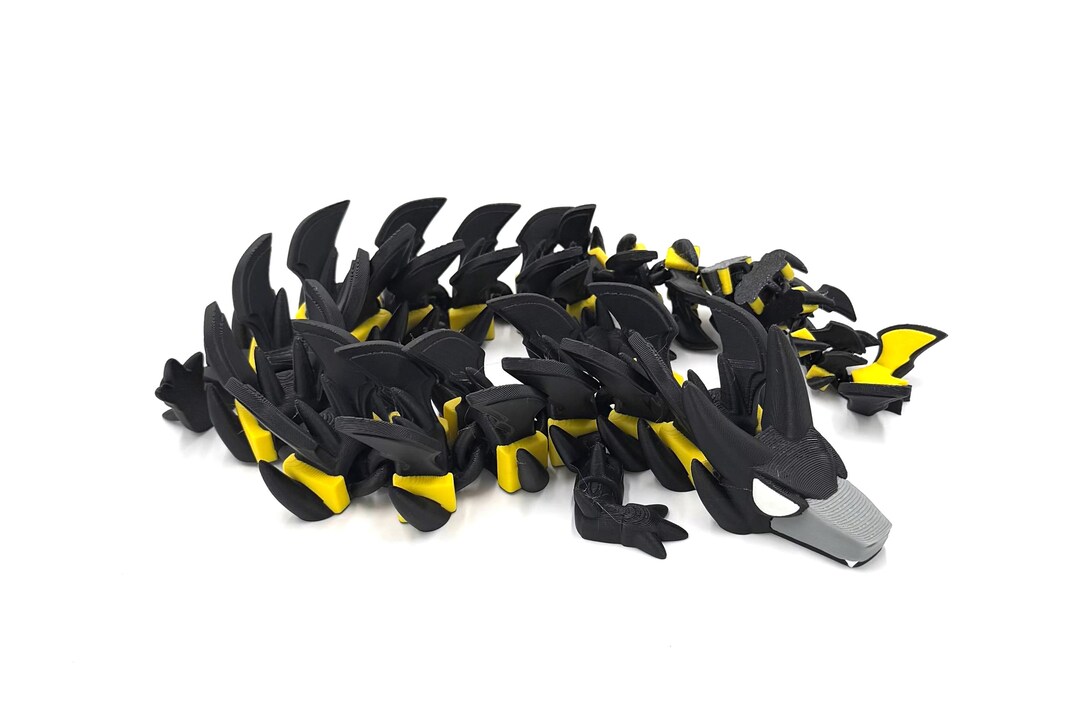 3D Printed Articulating Bat Dragon - Etsy