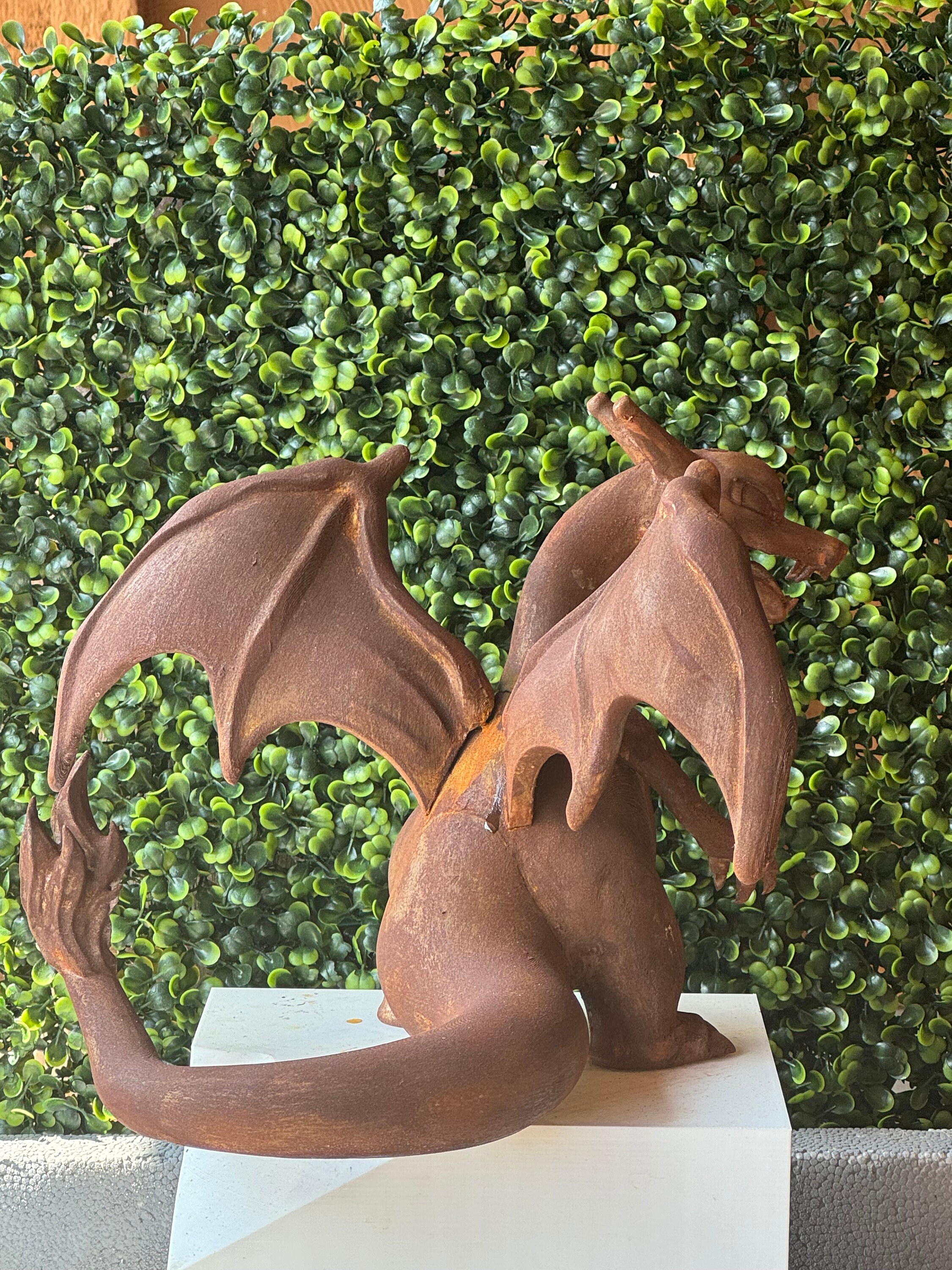 Rusted Charizard Statue - Etsy