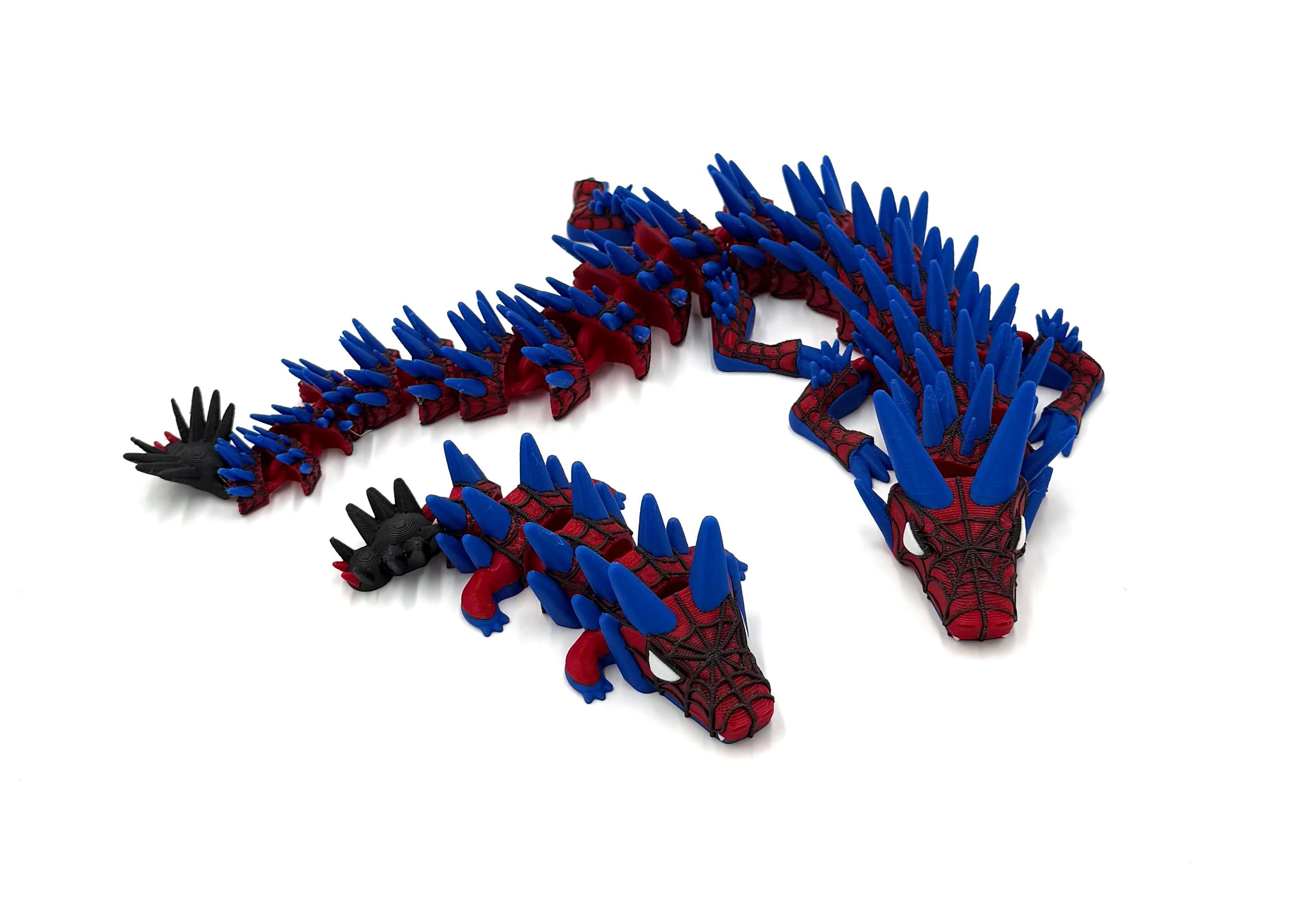 3D Printed Articulating Spider Dragon - Etsy