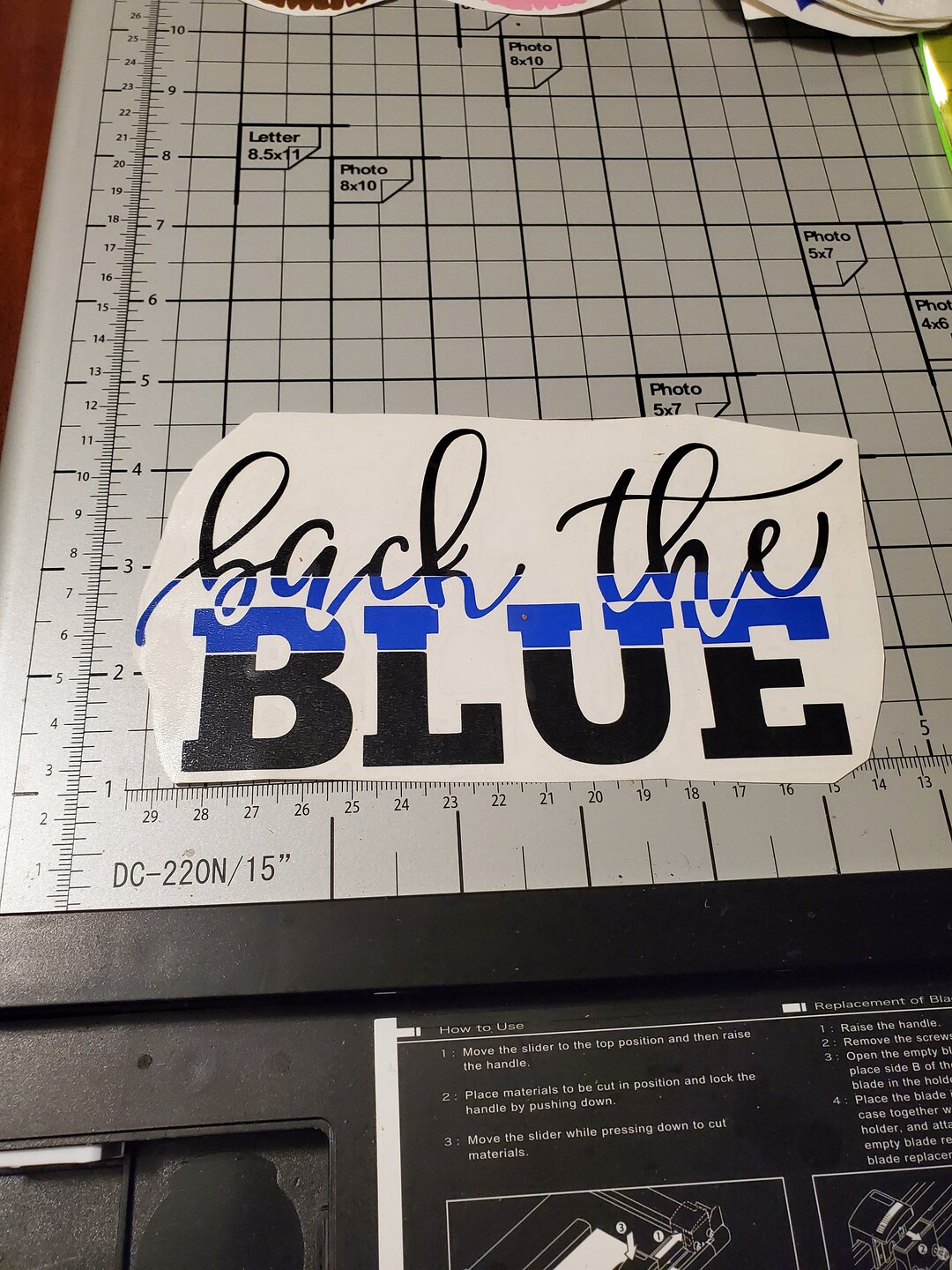 Back the Blue Decal, Back the Blue, Police Decal, Police Officer Decal ...