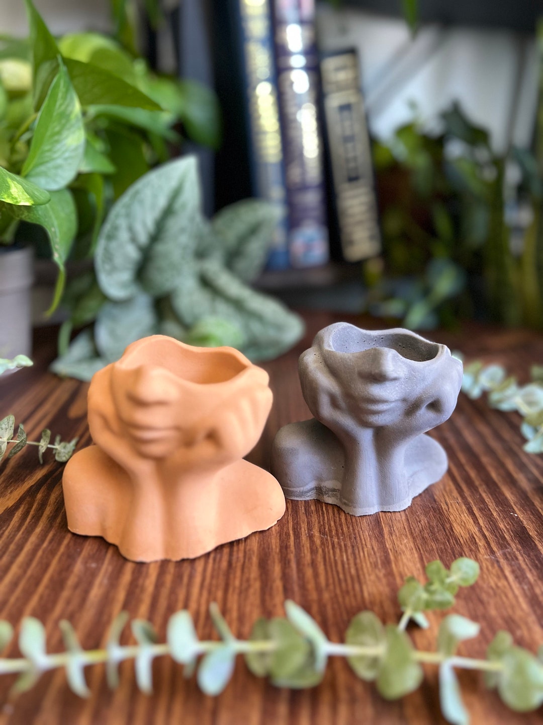 Thinking Lady Face Planter Pot - Etsy