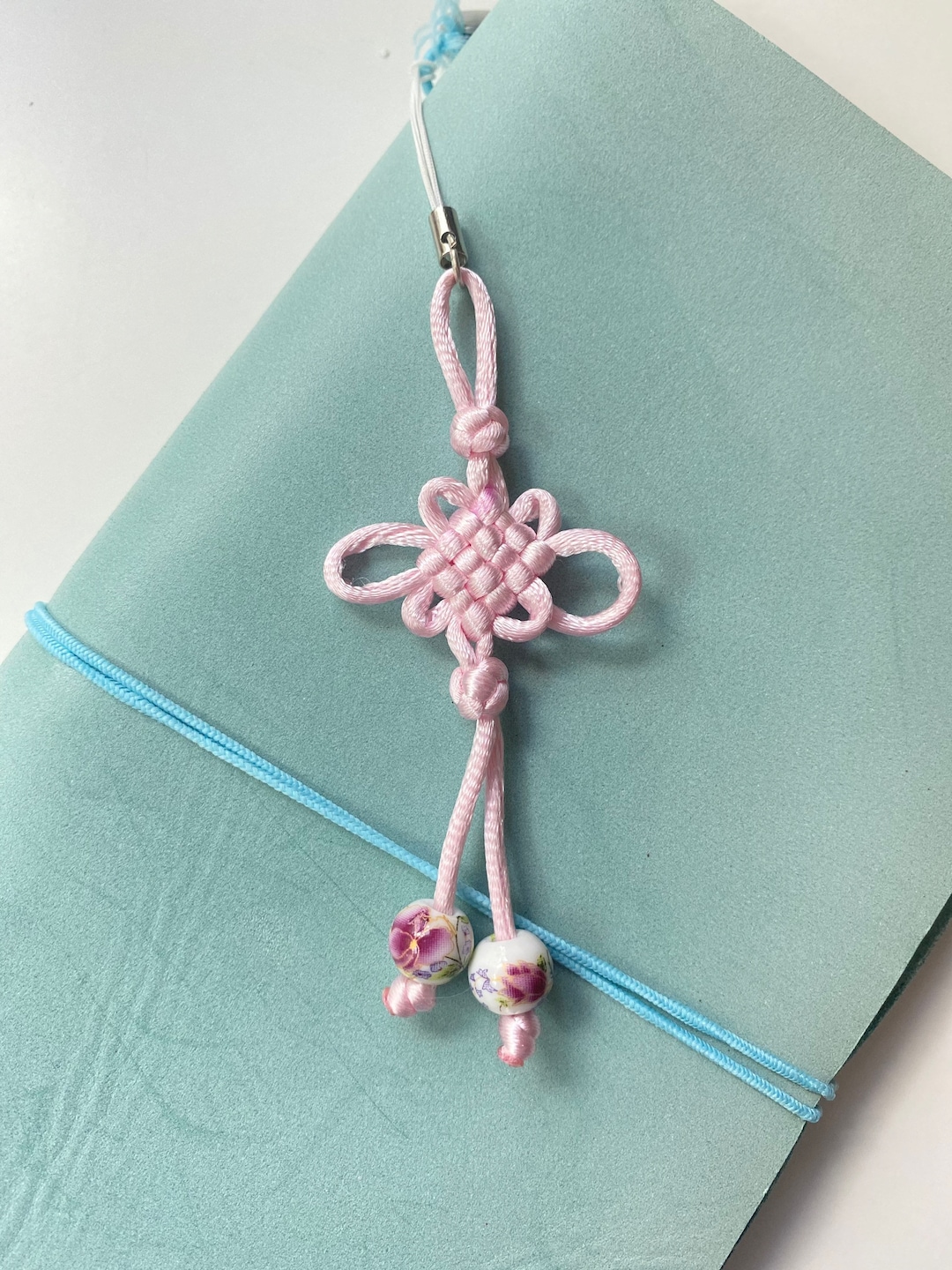 Handmade Chinese Knot Sting Braided Charm With Beads, Phone Accessories ...