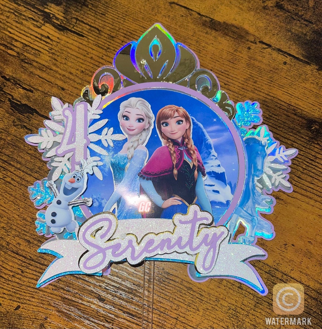 Frozen Cake Topper - Etsy