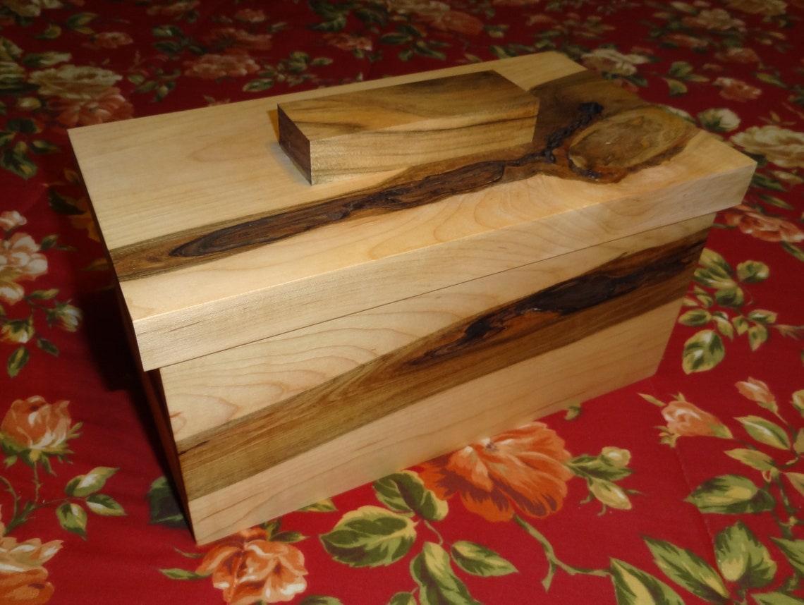 Natural Wood Treasure Box - Etsy