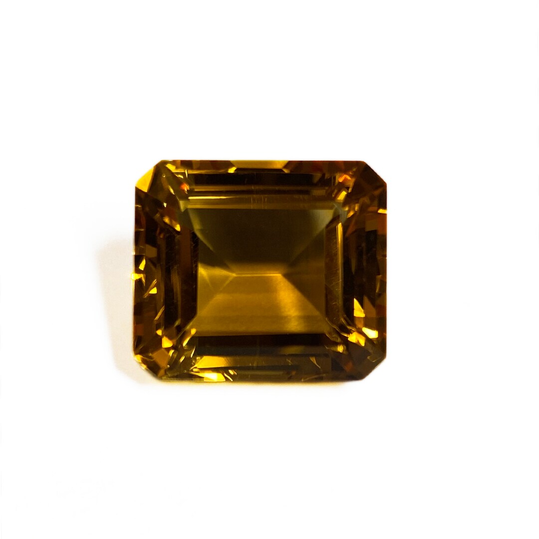 One Pieces Citrine Octagon Faceted Gemstone Citrine Faceted - Etsy UK