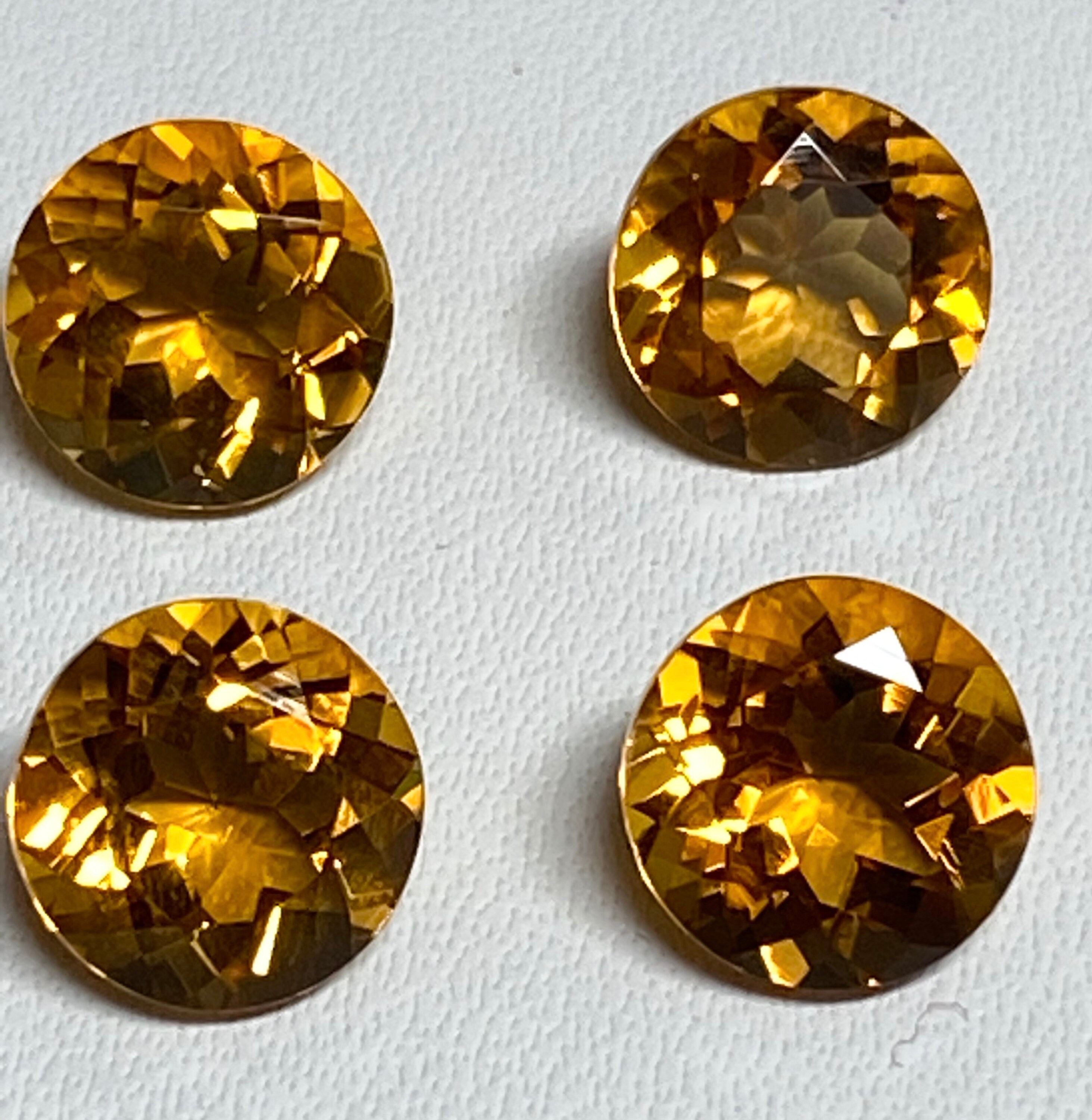 Citrine Quartz Jubilee/round Shaped Gemstones AAA Citrine Quartz Gems 4 ...