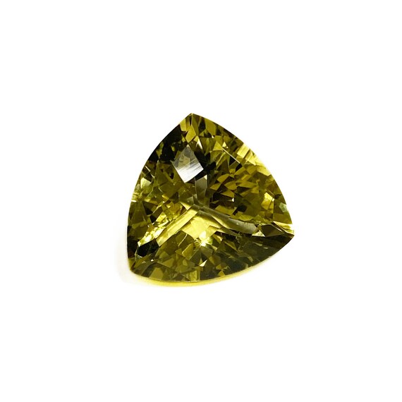Natural Green Gold Quartz Checker Cut Green Gold Trillion - Etsy