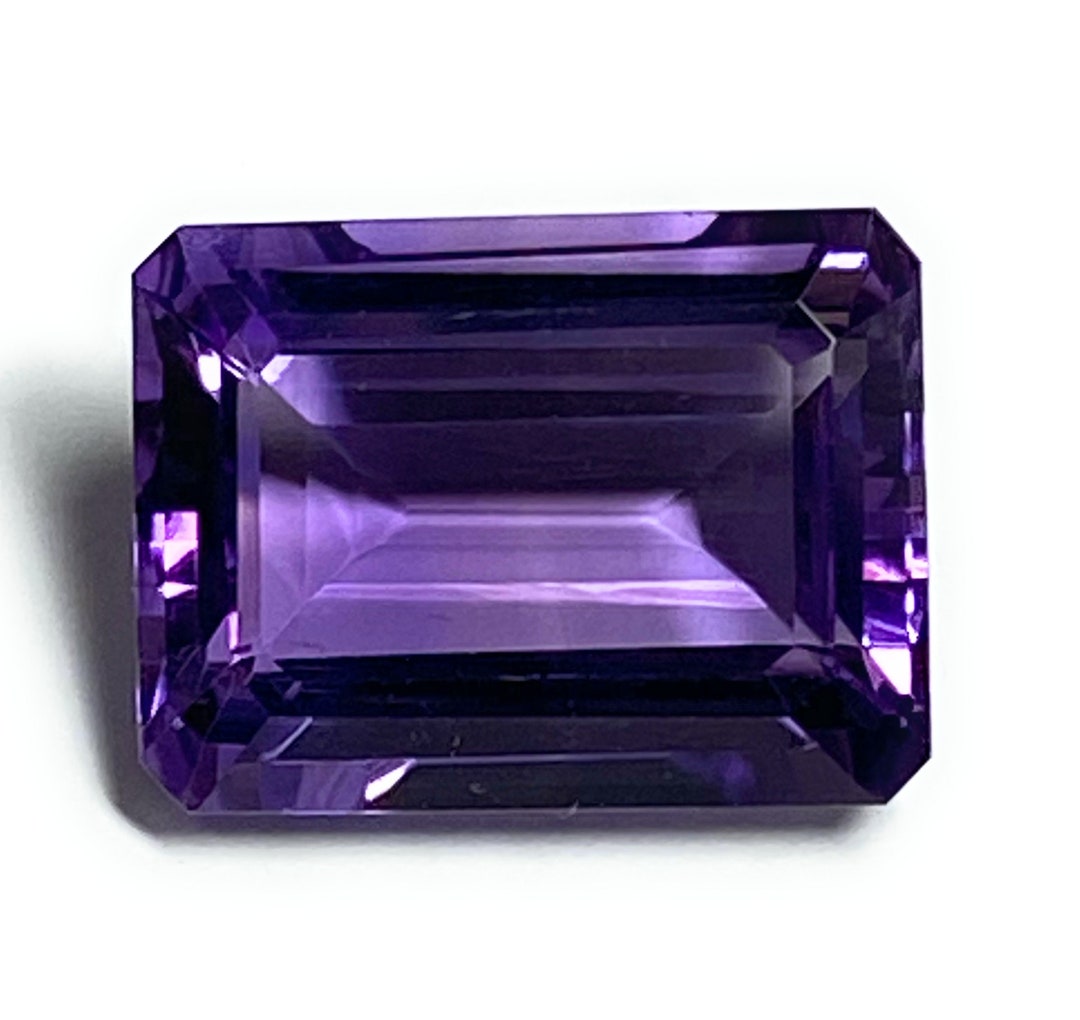 Natural Amethyst Octagon Shaped Gemstone, Loose Amethyst Birthday Gift ...