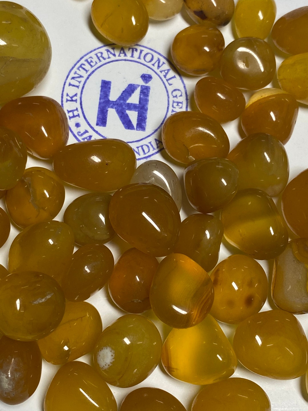 Natural Brown Chalcedony Tumbled Stones, Choose Wholesale Lots, Premium ...