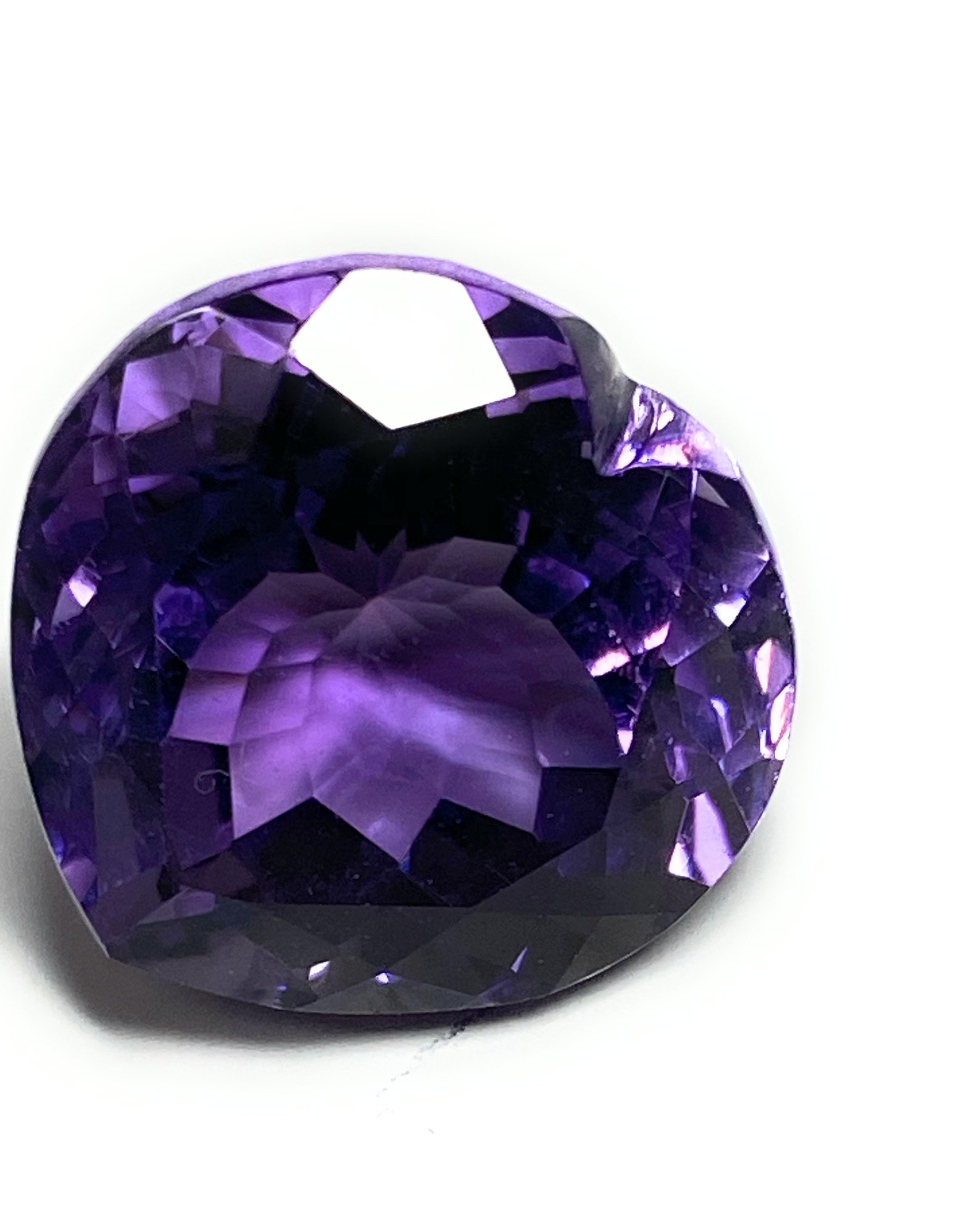 Amatista natural 16x16x11.50 MM 16.21 Ct. Piedra preciosa en | Etsy