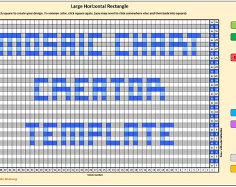 Mosaic Chart Creator Template - Etsy