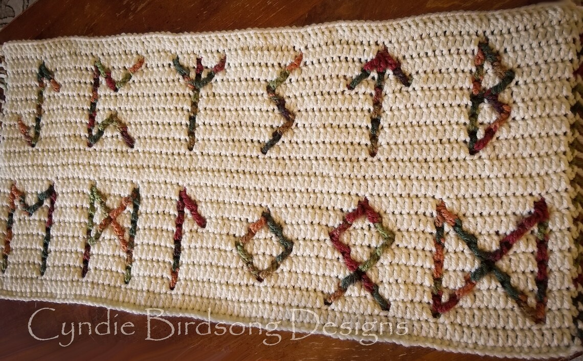 PDF PATTERN Overlay Mosaic Crochet Square RUNES - Etsy