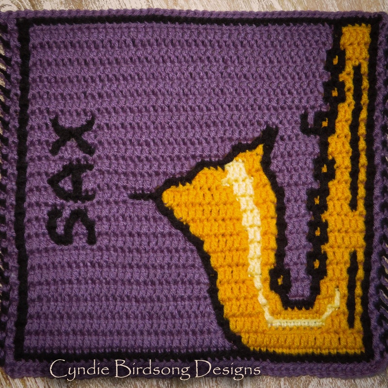 Crochet Saxophone Pattern - Etsy