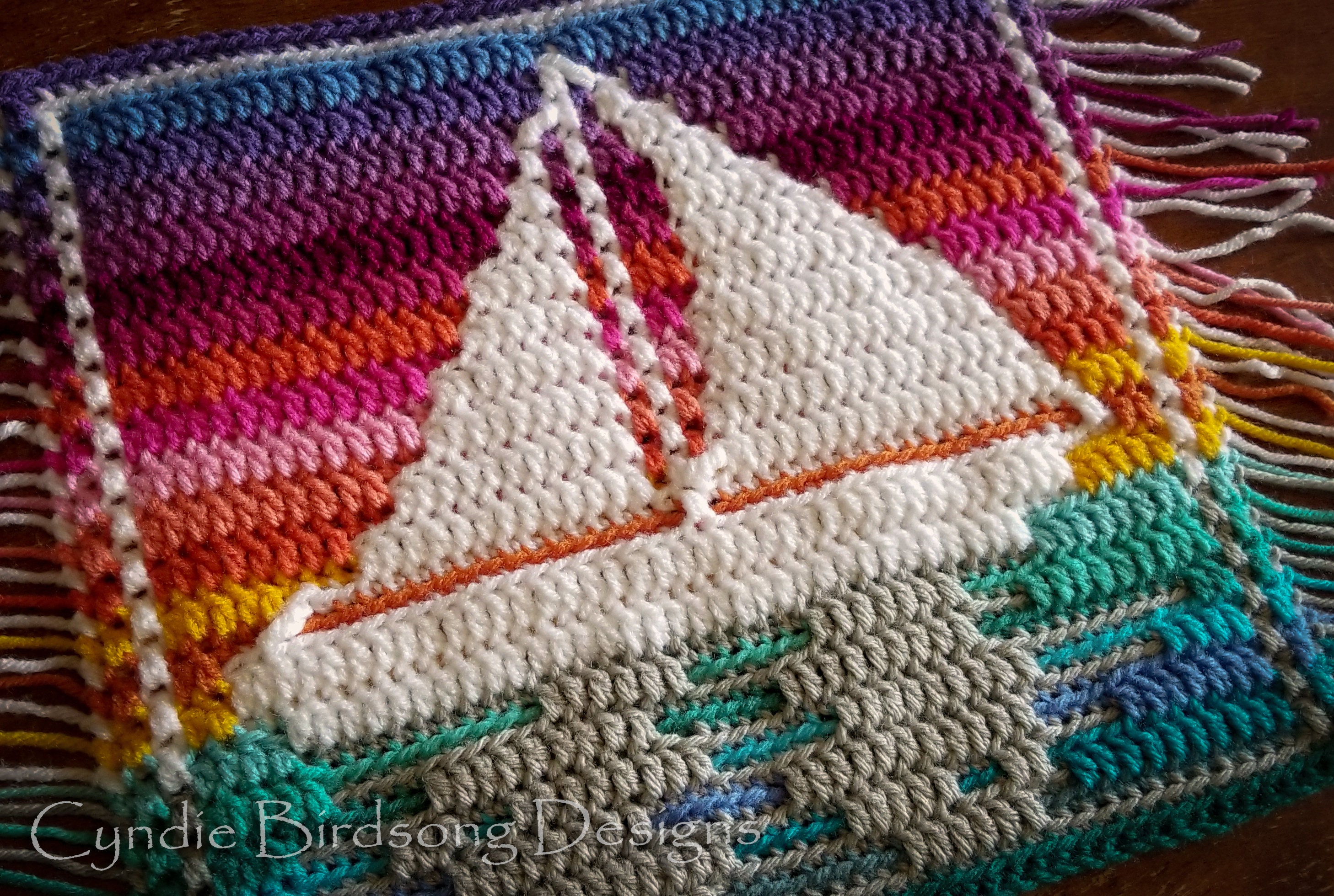 PDF PATTERN awesome Ocean Sailboat Sunset - Etsy