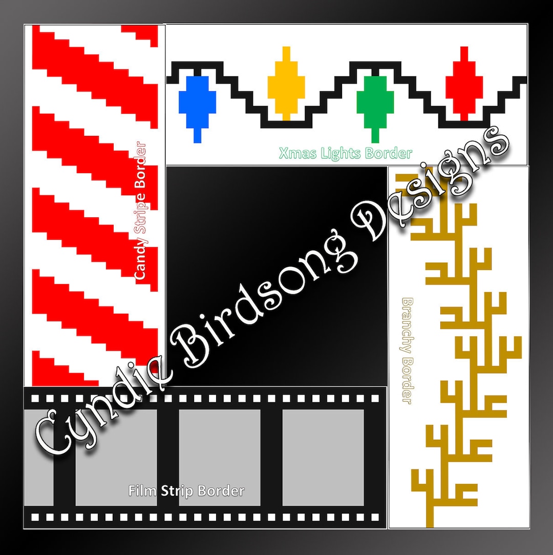 PDF PATTERN - Overlay Mosaic BORDERS to Use in Larger Projects Like ...