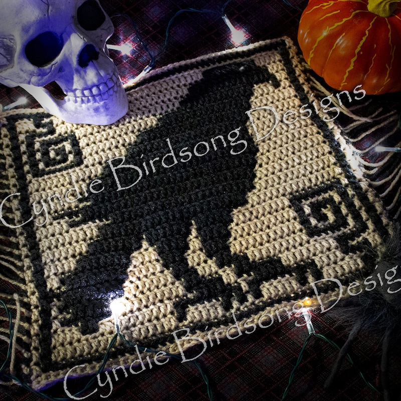 Mosaic Raven Pattern - Etsy