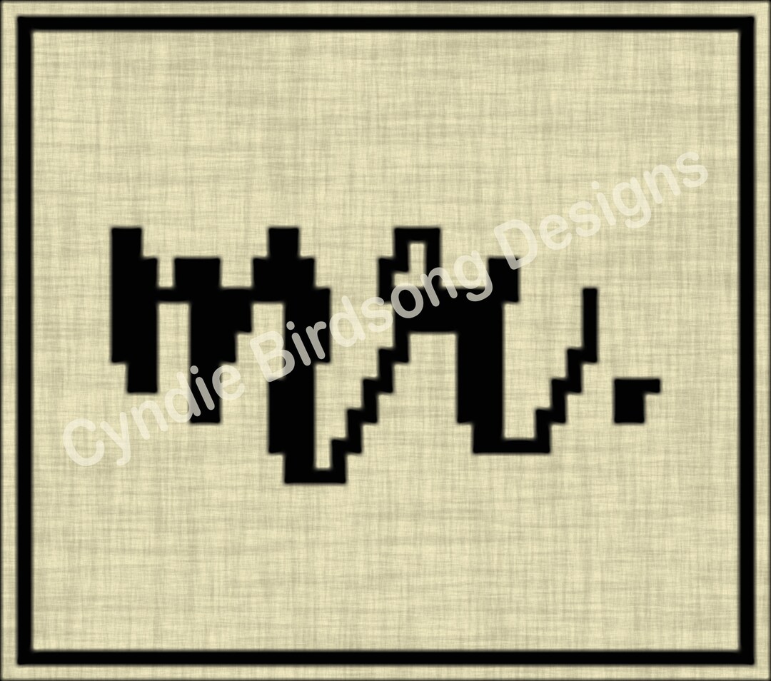 PDF PATTERN - "fancy Mr." Overlay Mosaic Crochet Square for Grooms ...
