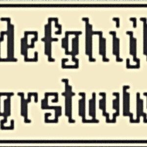 PDF PATTERN - Old Timey Victorian Alphabet - Mosaic Crochet - Gothic ...