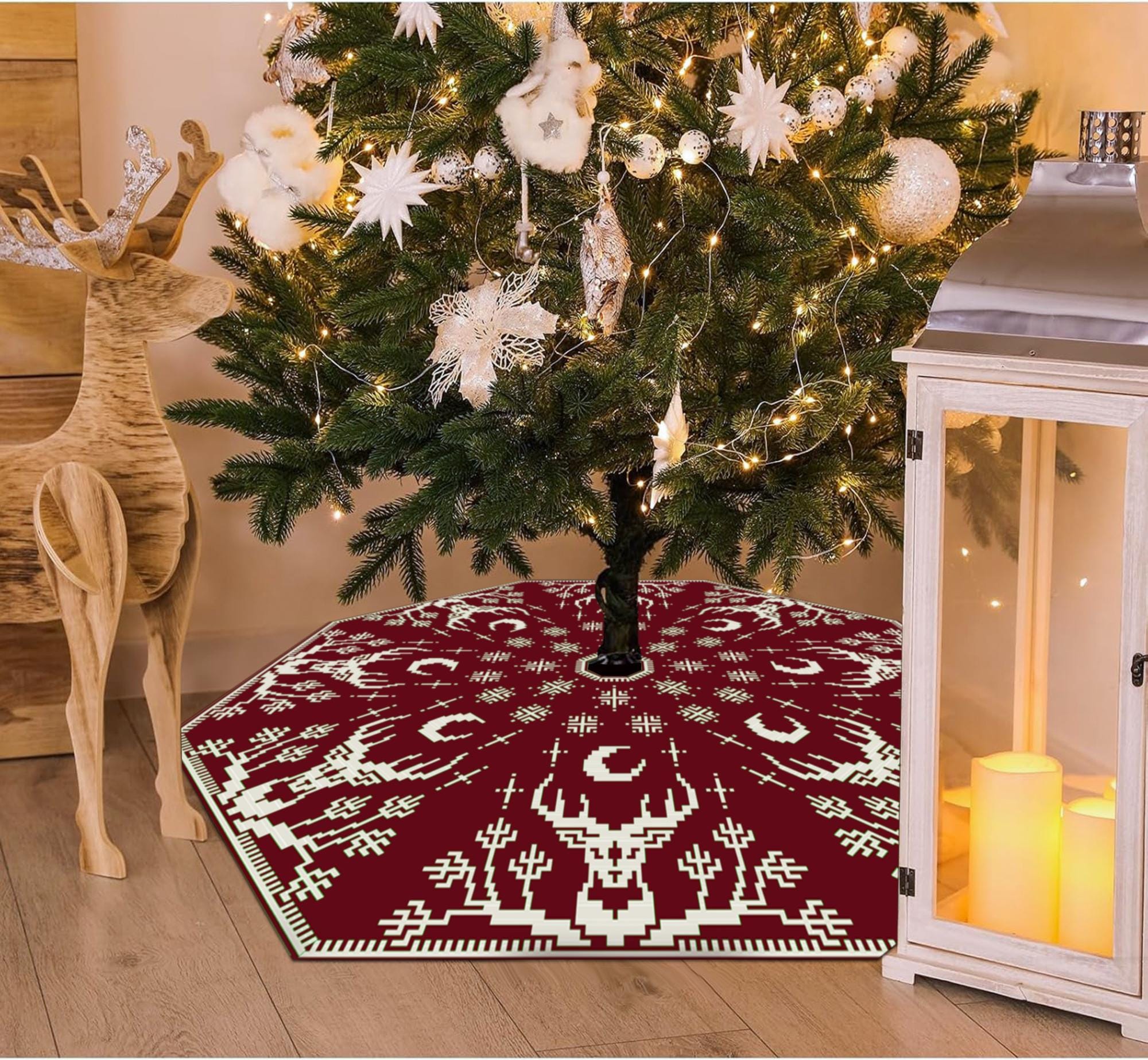 PDF PATTERN - Winter Solstice Holiday Tree Skirt Featuring Beautiful ...