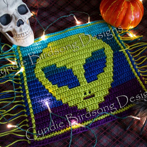 Alien Mosaic Crochet Pattern PDF - Etsy