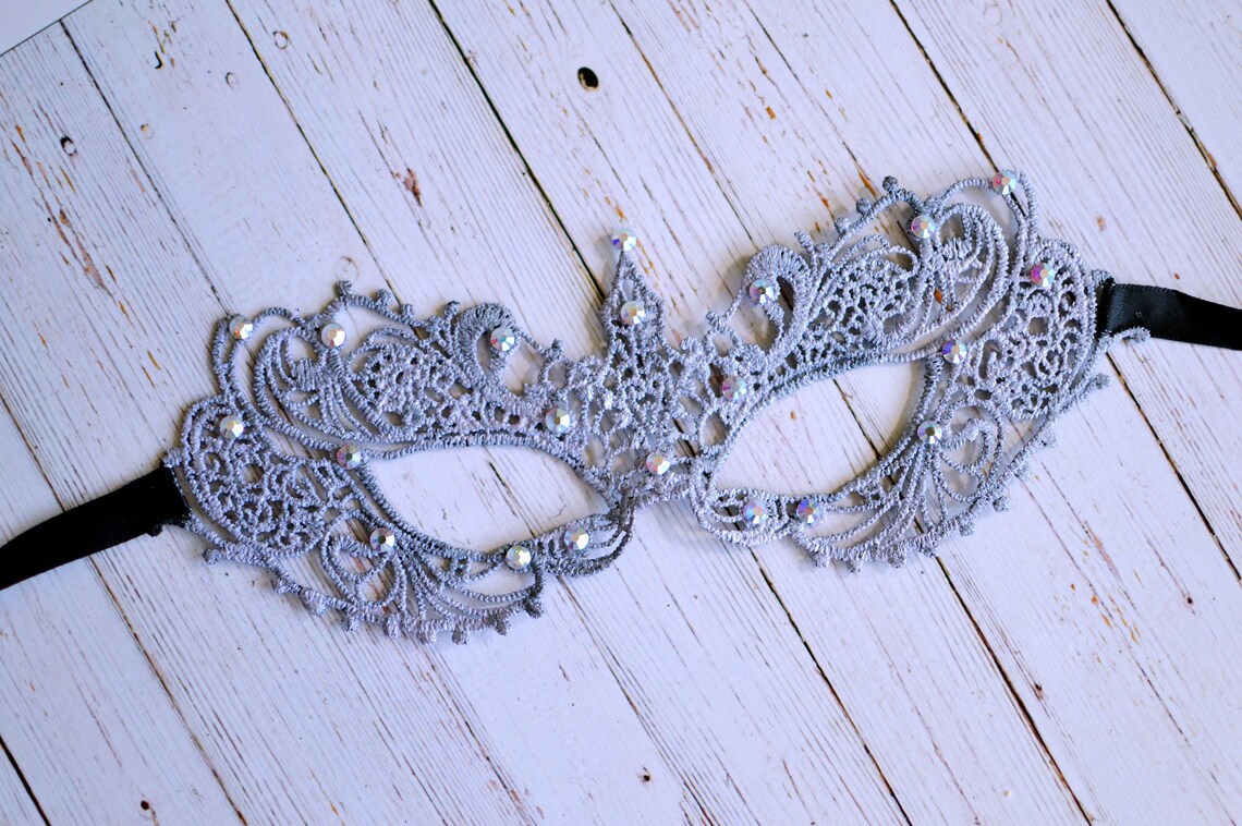 Crystal Ball Mask Lace Mask Venetian Mask Masquerade Mask - Etsy